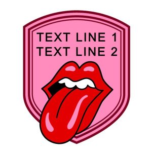 Order Online Lips with Tongue Out Patch at Pro Uniforms