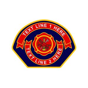 Get Maltese Cross Fire Scramble Ribbon Firefighter Patch