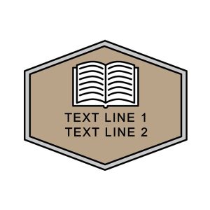 Buy Open Book Hexagon Emblem Patch at Pro Uniforms
