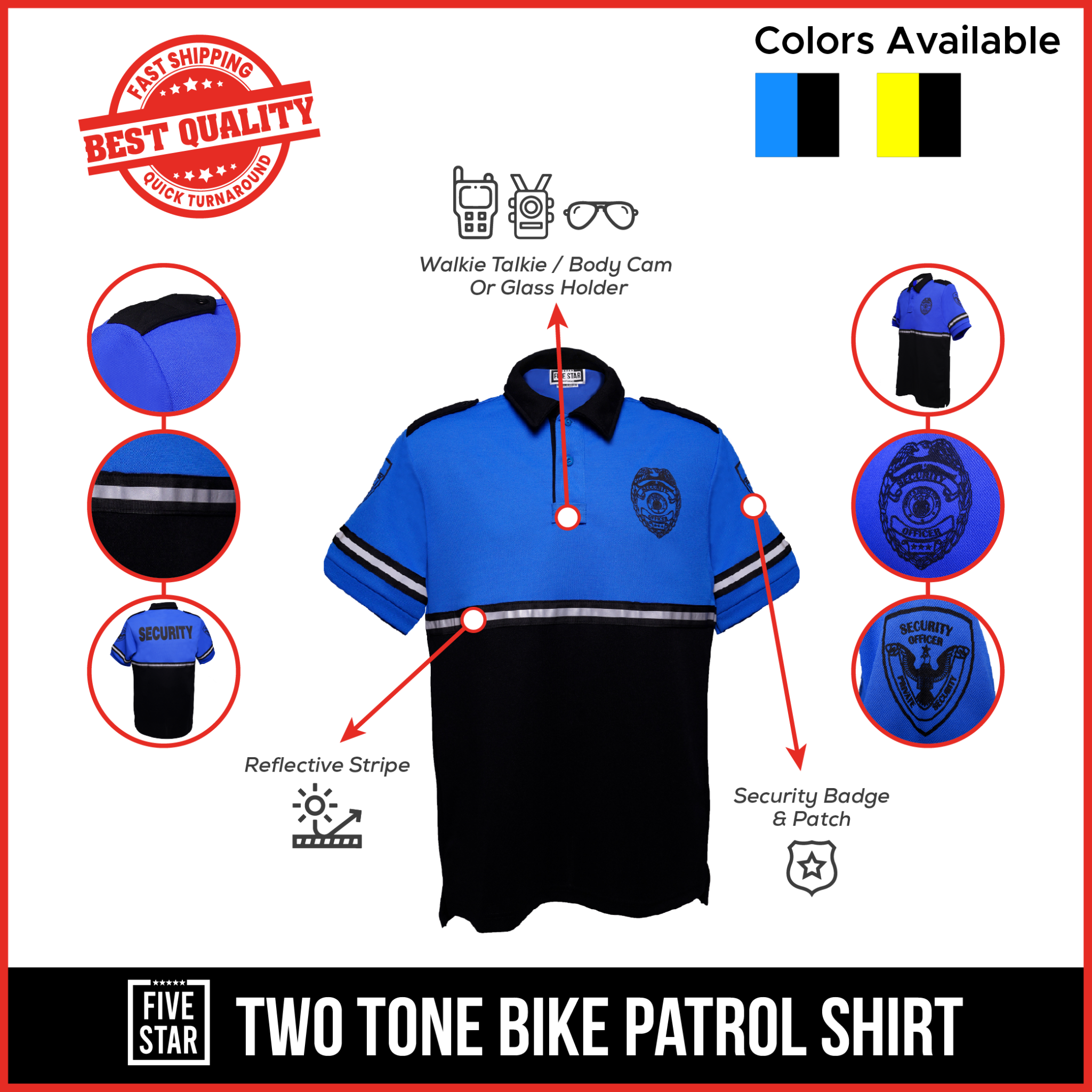 Best Security Guard & Officer Uniform Shirts - Pro Uniforms