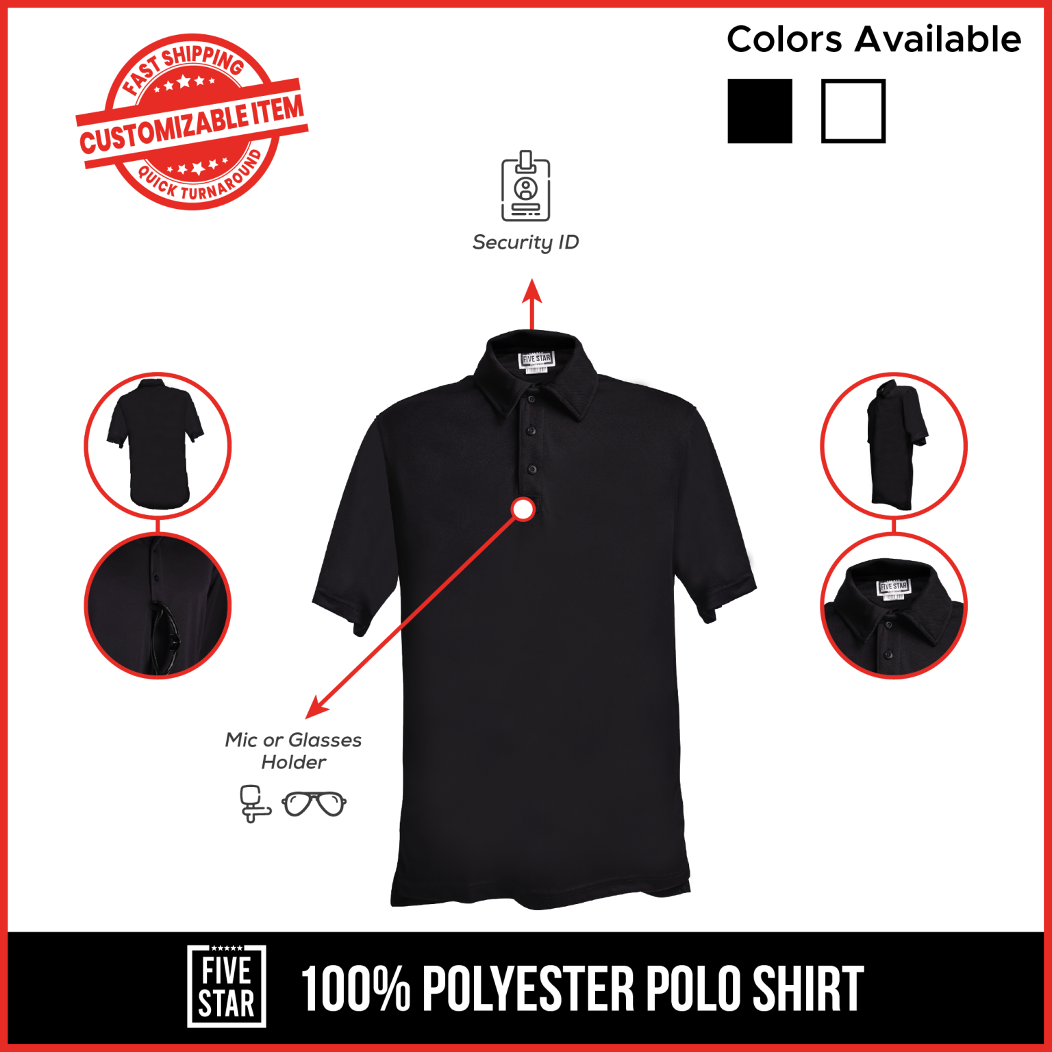 Order Best Security Uniform Polo Shirts - Pro Uniforms