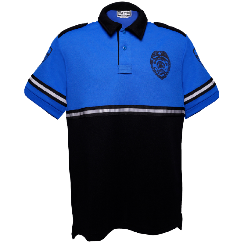 Order Five Star Two Tone Police Bike Patrol Polo Shirt