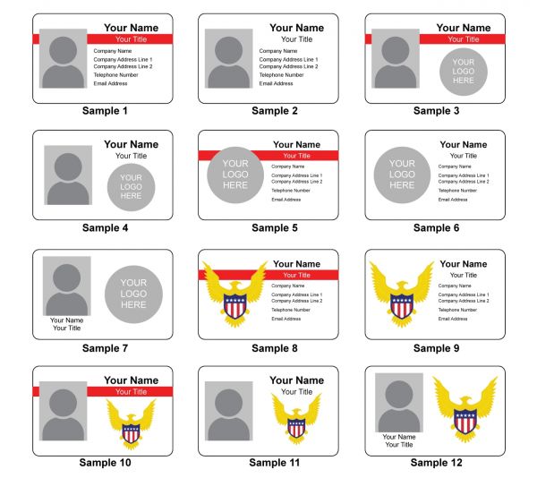 Buy Custom Printed Id Badge Online at Pro Uniforms