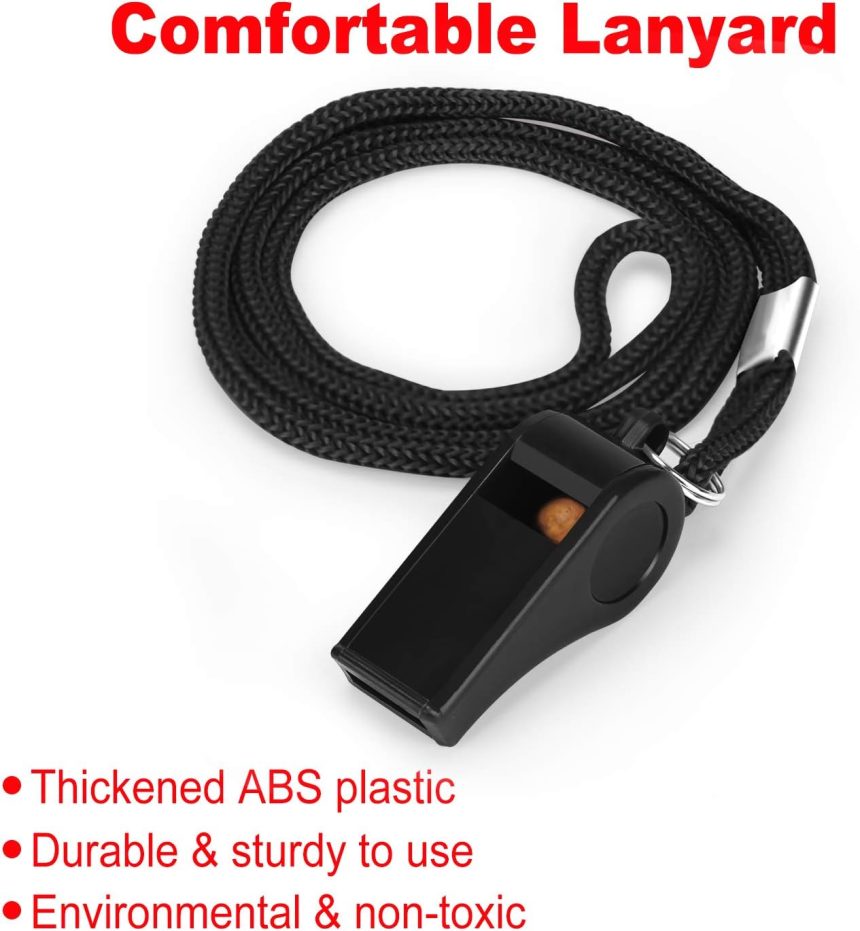 Get Five Star Plastic Whistle with Lanyard - ProUniforms