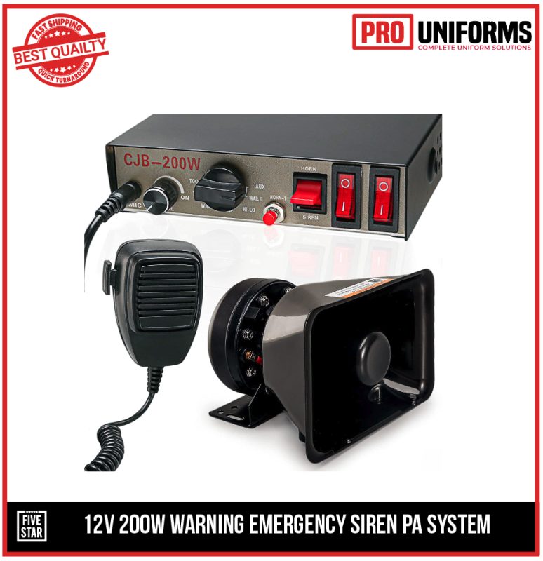 Buy Five Star 12v 200w Warning Emergency Siren Pa System