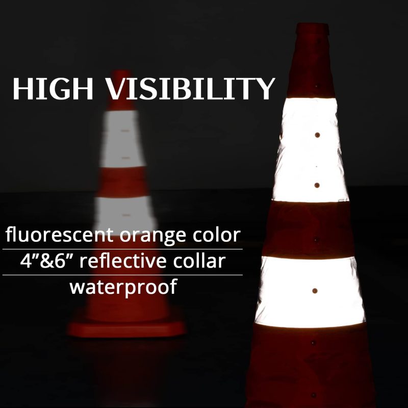 Buy Five Star Collapsible Traffic Cone with LED Lights