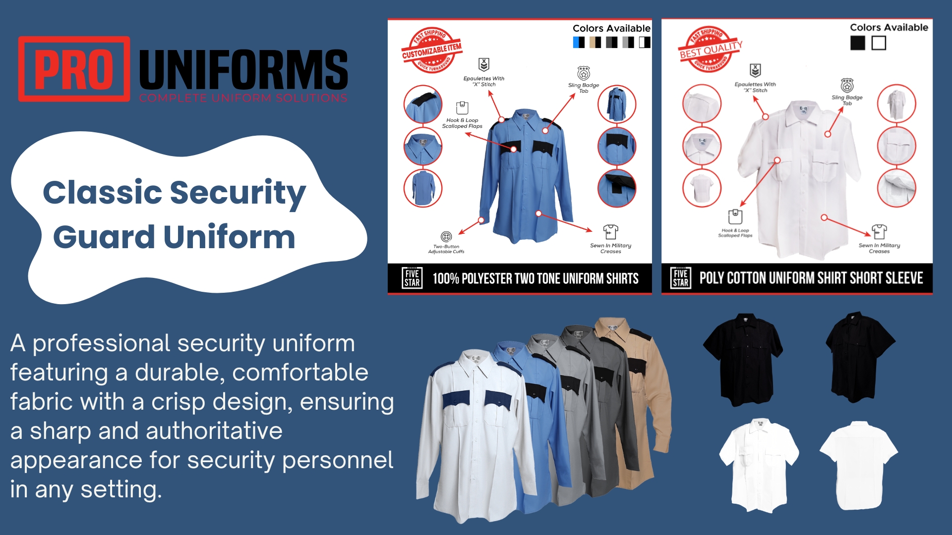 Choosing the Best Security Guard Uniforms!